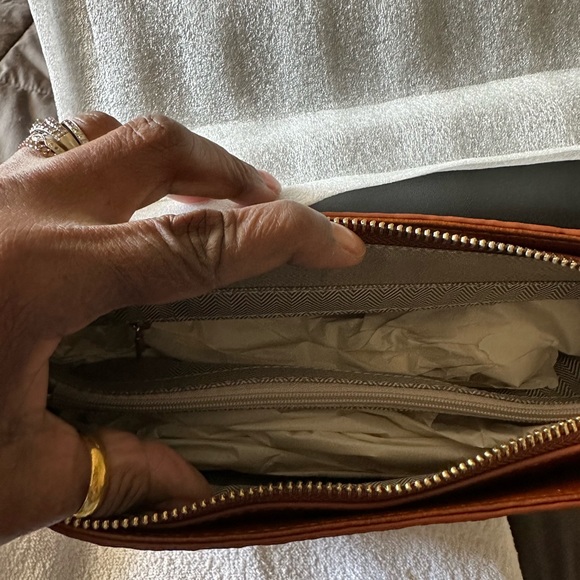 Bags | Monaco Brown Crocodile Embossed Genuine Leather Tote Bag | Poshmark